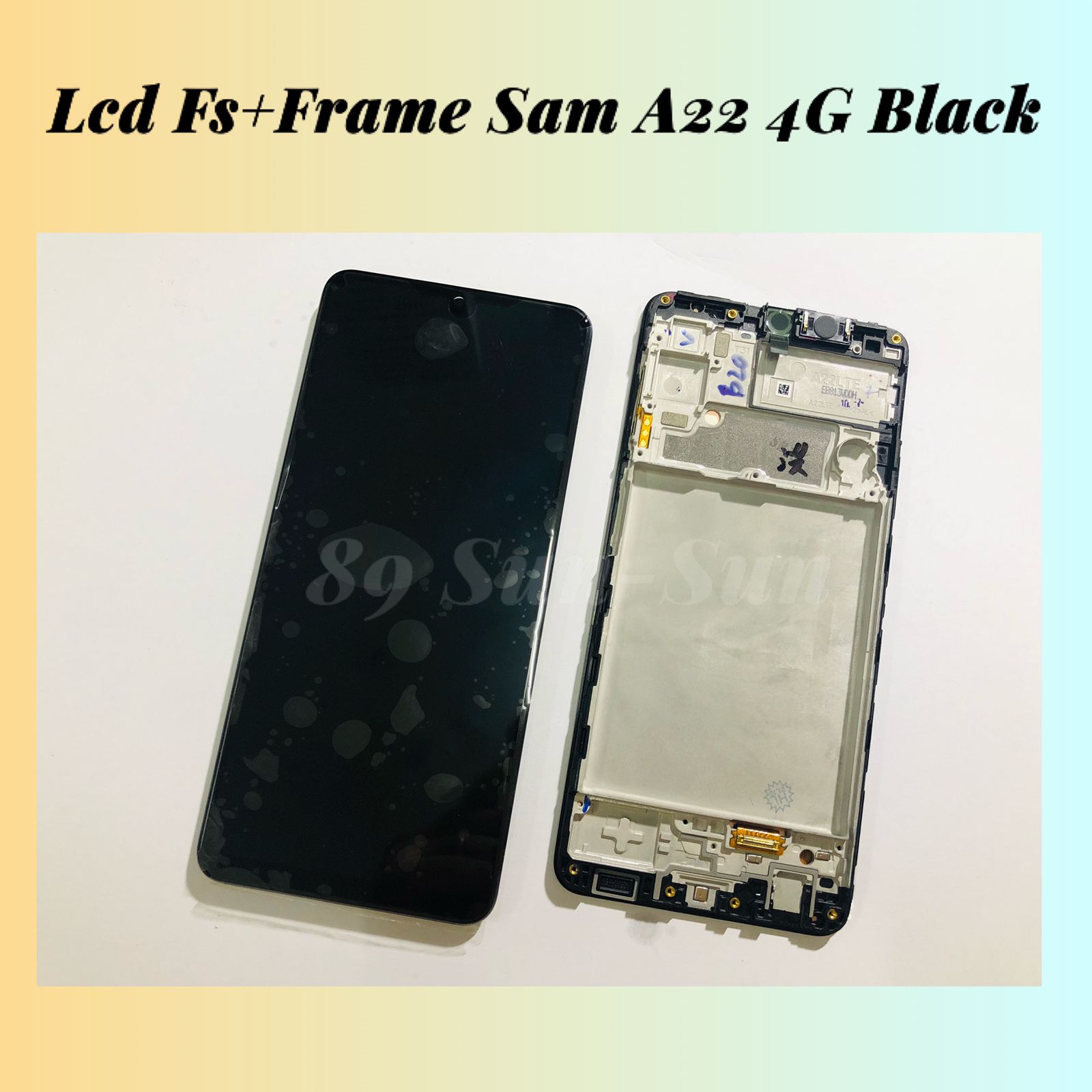 VEF - LCD FS SAM A22 4G/A225 BLACK MOSHI+WF